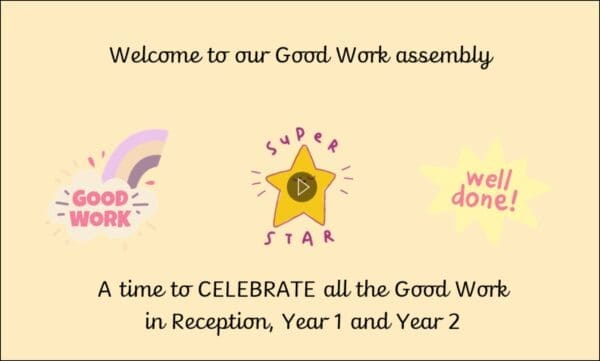 Infant Good Work Assembly December 1st | Notre Dame School