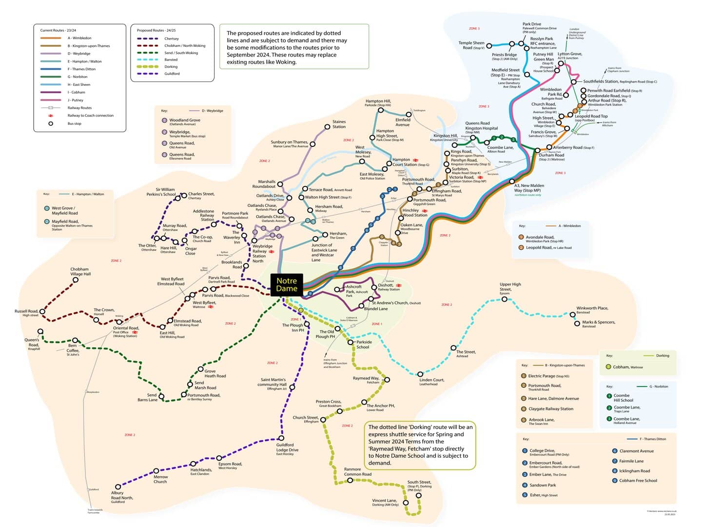 Coach Routes - Notre Dame