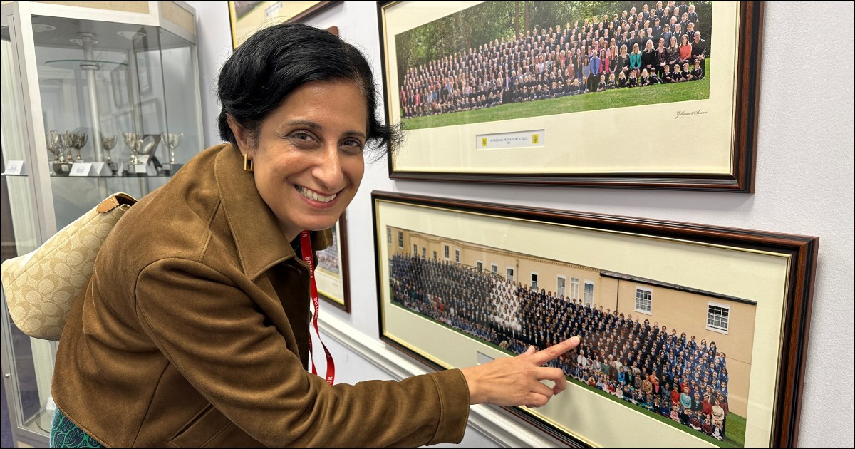 ALUMNA PROFESSOR SONIA KUMAR RETURNS AFTER 35 YEARS | Notre Dame School