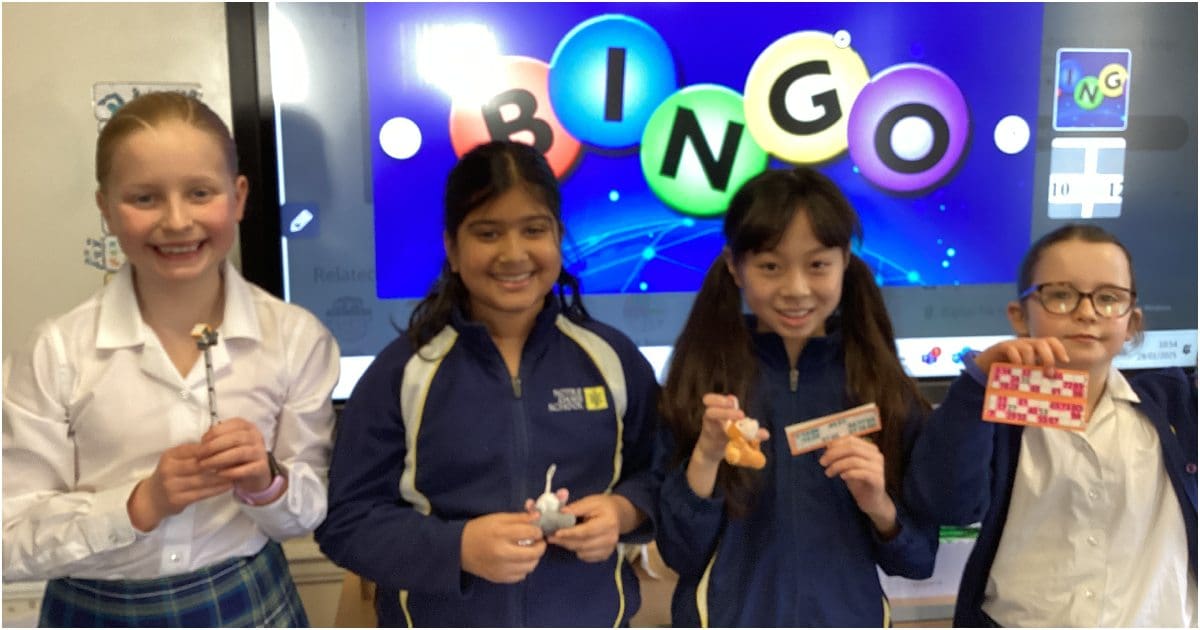 KS2 Maths Ambassadors - BINGO! | Notre Dame School