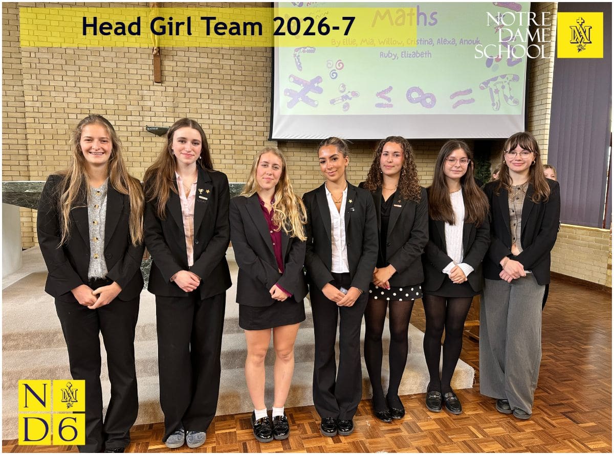 New Head Girl Team Announced for 2026–7 | Notre Dame School