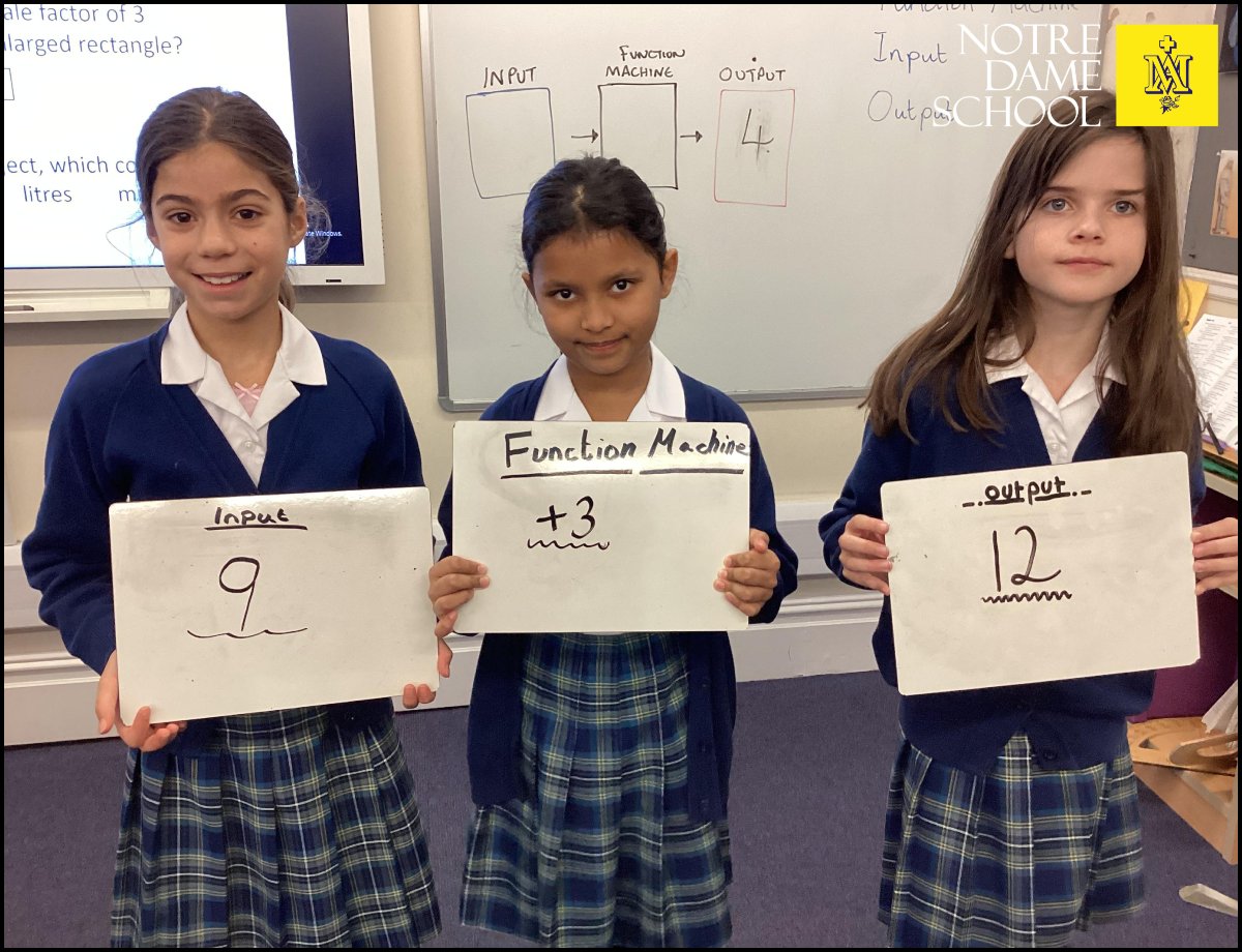 Prep Maths Board - Year 6 Functions | Notre Dame School